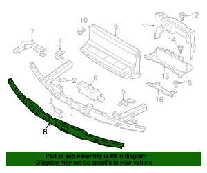 51647397655 - 2014-2020 BMW Front Panel (51-64-7-397-655) | BMW of ...