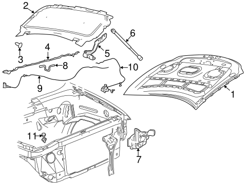 Hood & Components for 2007 Ford F-150 | Ford Parts Catalog