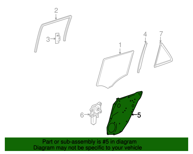 164-730-31-79 - Window Regulator 2006-2012 Mercedes-Benz | Mercedes ...