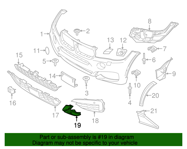 51118058557 - 2015-2019 BMW X6 Channel (51-11-8-058-557) | BMW of South ...