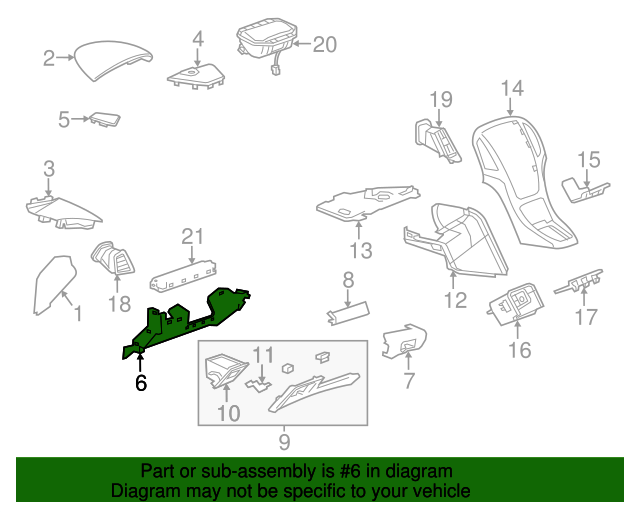 Cocoa Instrument Panel Lower Trim Panel 23338741 | GMPartsDirect.com