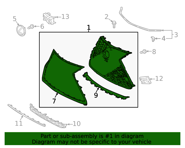 2018-2021 Lexus NX300 Grille Assembly 53101-78130 | Lexus Direct parts
