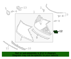 52127-78050 - Tow Eye Cap 2018-2021 Lexus NX300 | AutoNationParts.com