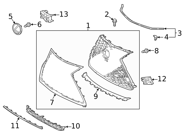 52411-78040 - Trim Plate 2018-2021 Lexus NX300 | Longo Lexus Parts