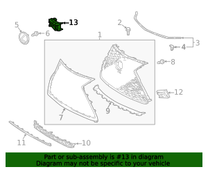 53143-78020 - Grille Molding 2018-2021 Lexus NX300 | AutoNationParts.com