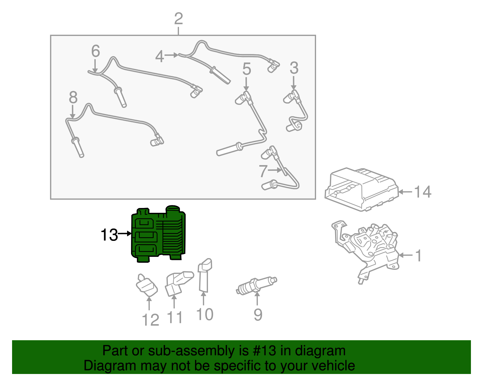 2008-2011 GM Engine Control Module 12612384 | TascaParts.com