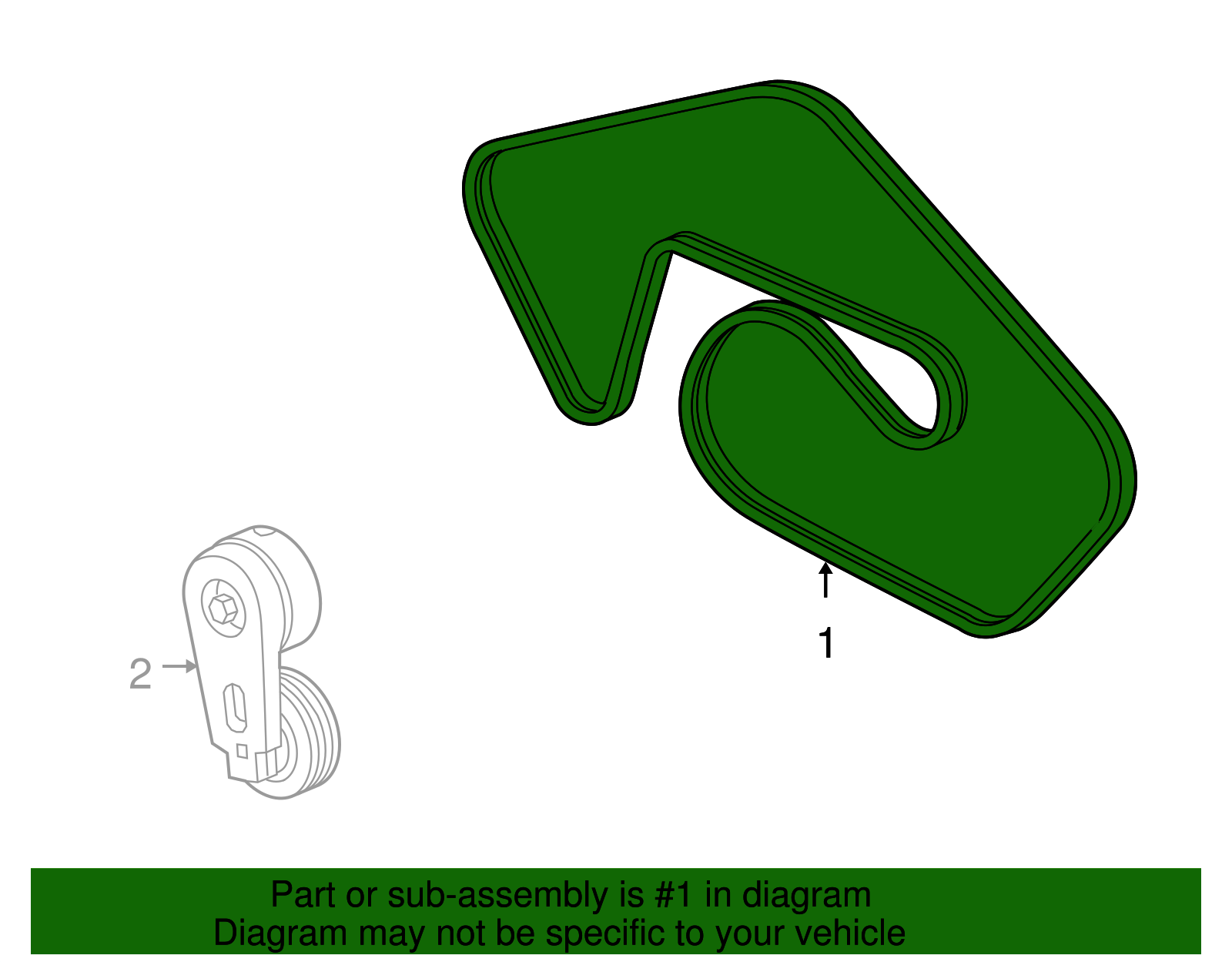 2010-2013 Land Rover Range Rover Sport Serpentine Belt LR012625 | OEM ...