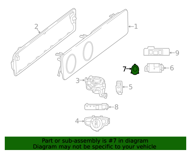 2017-2023 Mercedes-Benz Ignition Switch 293-905-30-00 | AutoNationParts.com