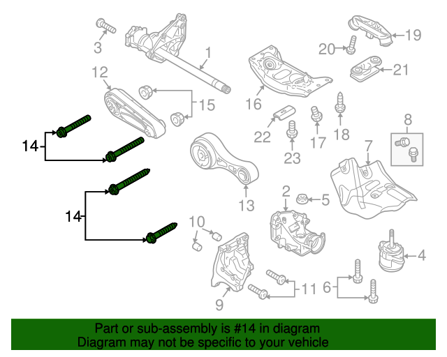 2010-2024 Porsche Bumper Bracket Bolt N-909-978-02 | Porsche Parts Orlando