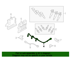 39610-3C010 - Engine Wiring Harness 2006-2012 Hyundai | AutoNationParts.com