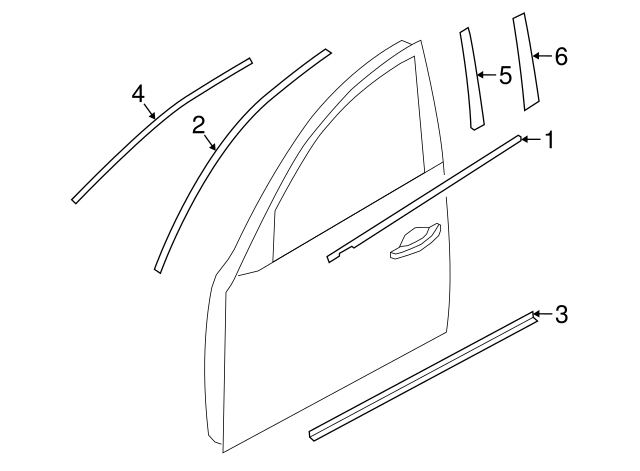 2016-2017 Infiniti QX50 Lower Molding 80870-5UA0A | INFINITI Parts ...