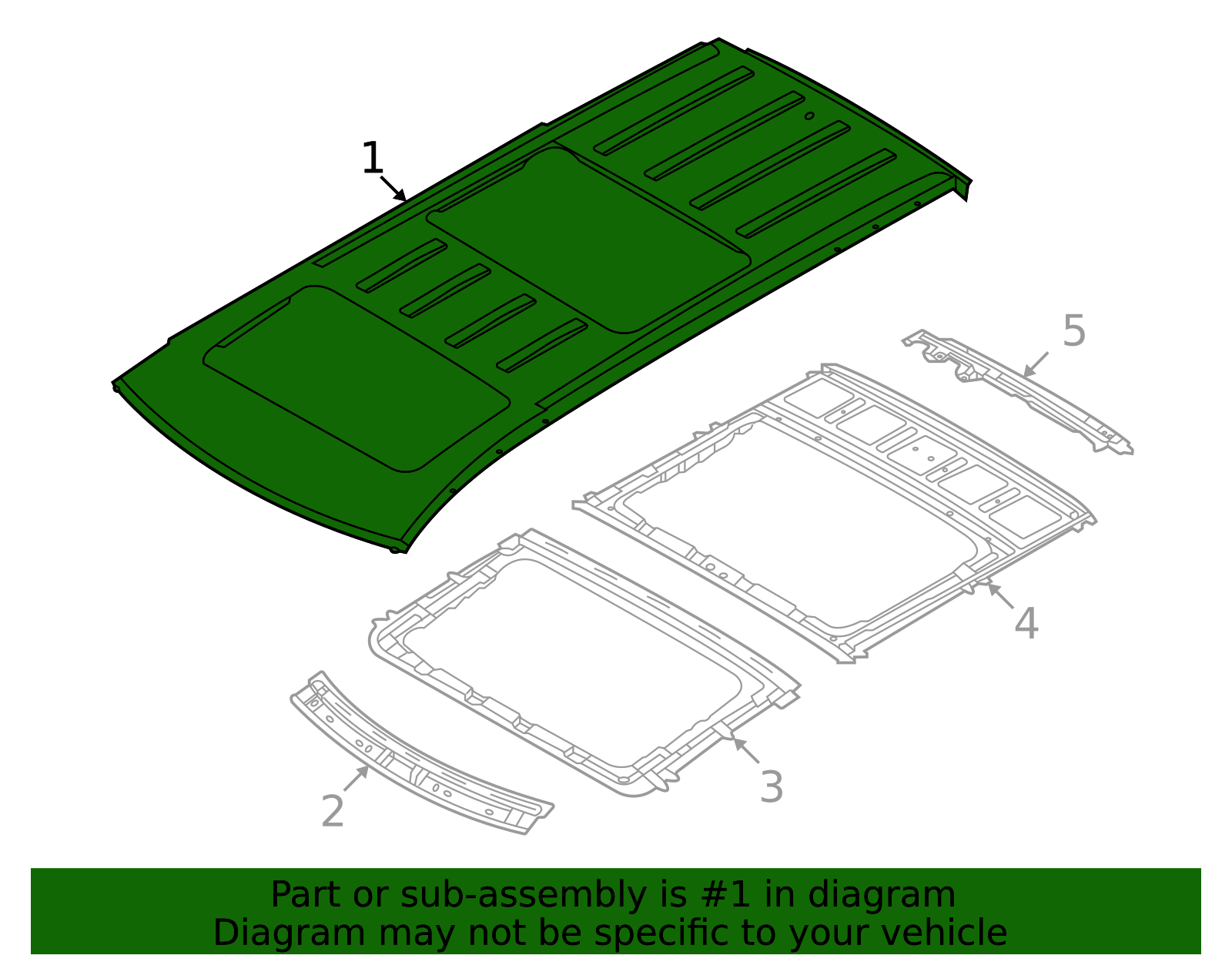 67111-R0200 - Roof Panel 2022-2025 Kia Carnival | Kia.Parts Store