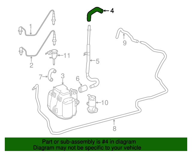 171-476-16-26 - Vent Hose 2017-2020 Mercedes-Benz | Mercedes-Benz USA Parts