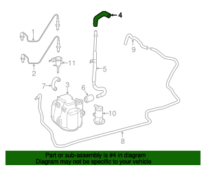 171-476-16-26 - Vent Hose 2017-2020 Mercedes-Benz | Mercedes-Benz USA Parts