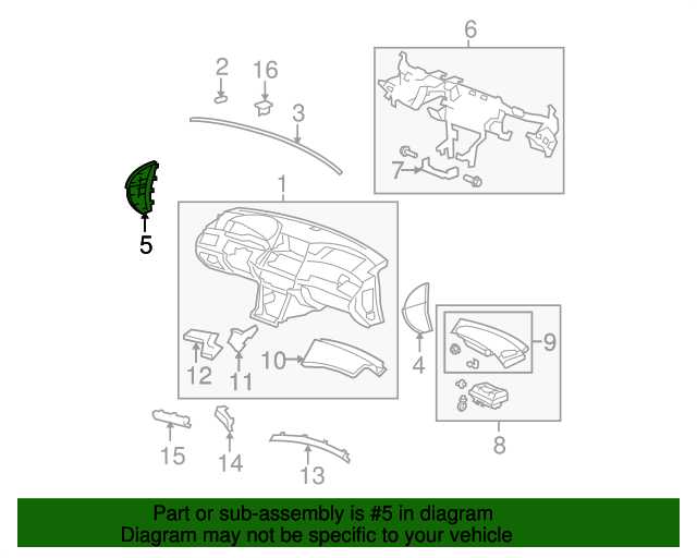 77215-TA0-A01ZB - Lid Assembly, L Instrument Side *NH597L* (Dark Atlas ...