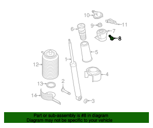 N-910-661-01 - Shock Mount Bolt 2000-2023 Audi | Audi OEM Parts
