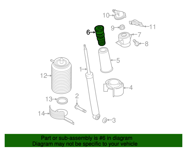 2012-2018 Audi Jounce Bumper 4G0-512-131-D | Genuine Audi Parts