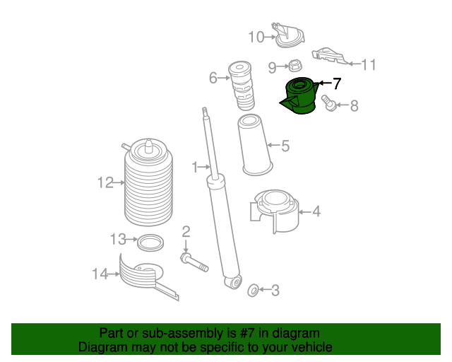 4G0-513-353-C - Shock Mount 2012-2018 Audi | Audi OEM Parts