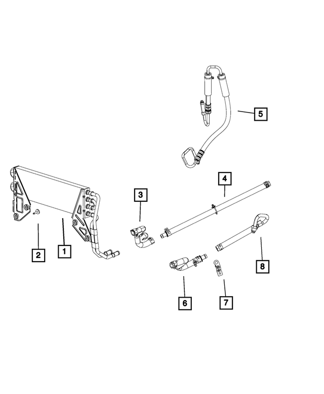 2012-2018 Ram Power Steering Cooler 55111391AD | Mopar eStore
