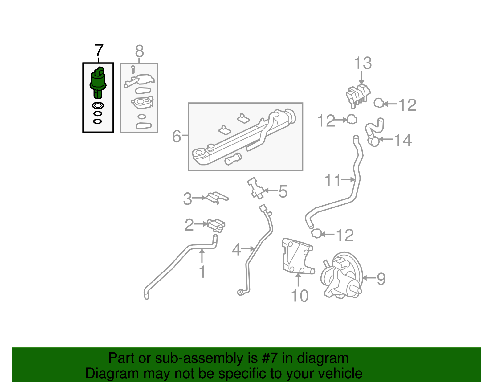 2005-2010 Ford Exhaust Gas Re-Circulation (Egr) Valve 5C3Z-9F452-A ...