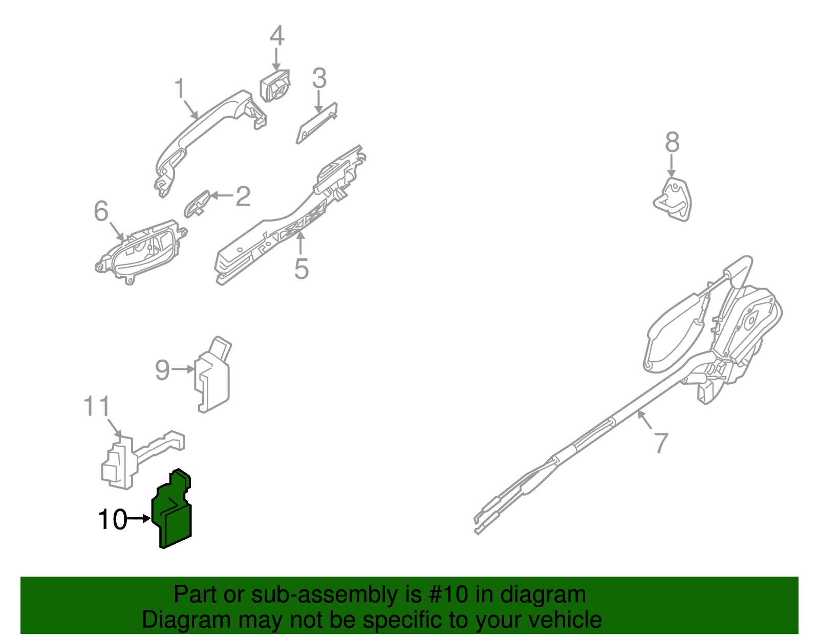 2009-2020 Nissan Hinge 80401-JN00A | OEM Parts Online