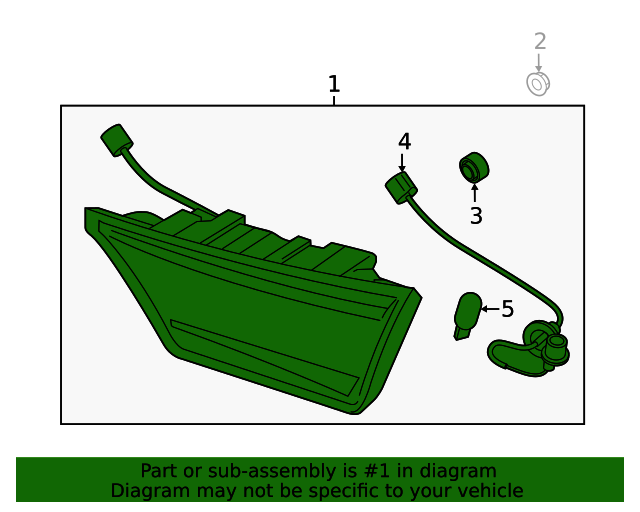 92403-M7600 - Backup Lamp Assembly 2022-2023 Kia Forte | Kia.Parts Store