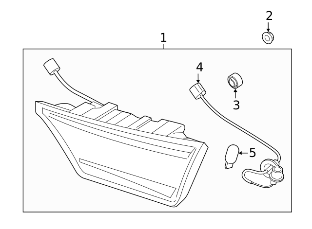 92404-M7000 - Backup Lamp Assembly 2019-2024 Kia Forte | Kia.Parts Store