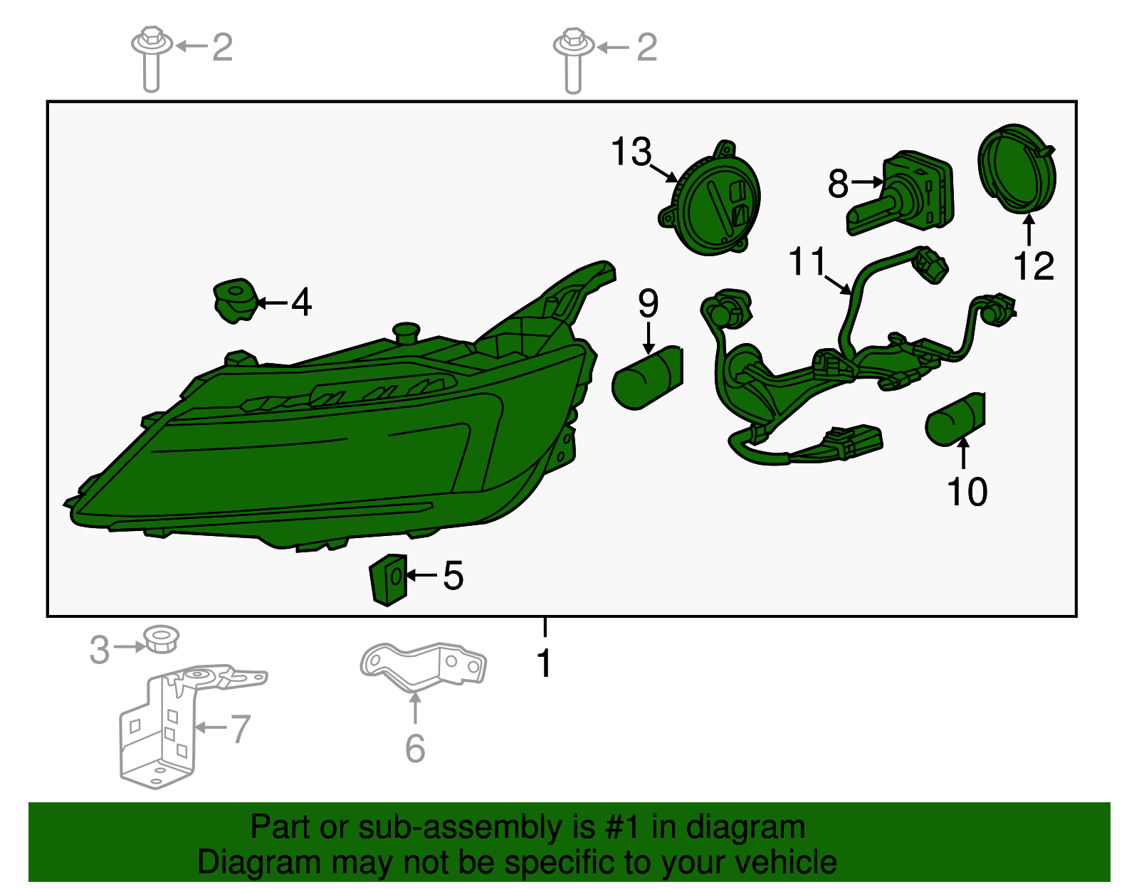 Headlamp 19434731 | OEM Parts Online