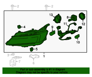Driver Side Headlamp 19434733 GM | GMPartsDirect.com