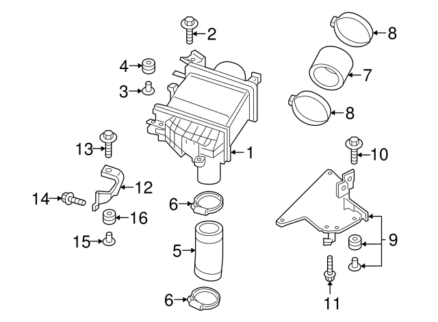 2016-2020 Infiniti Front Bracket 14487-5CA1A | Infiniti of Orland Park
