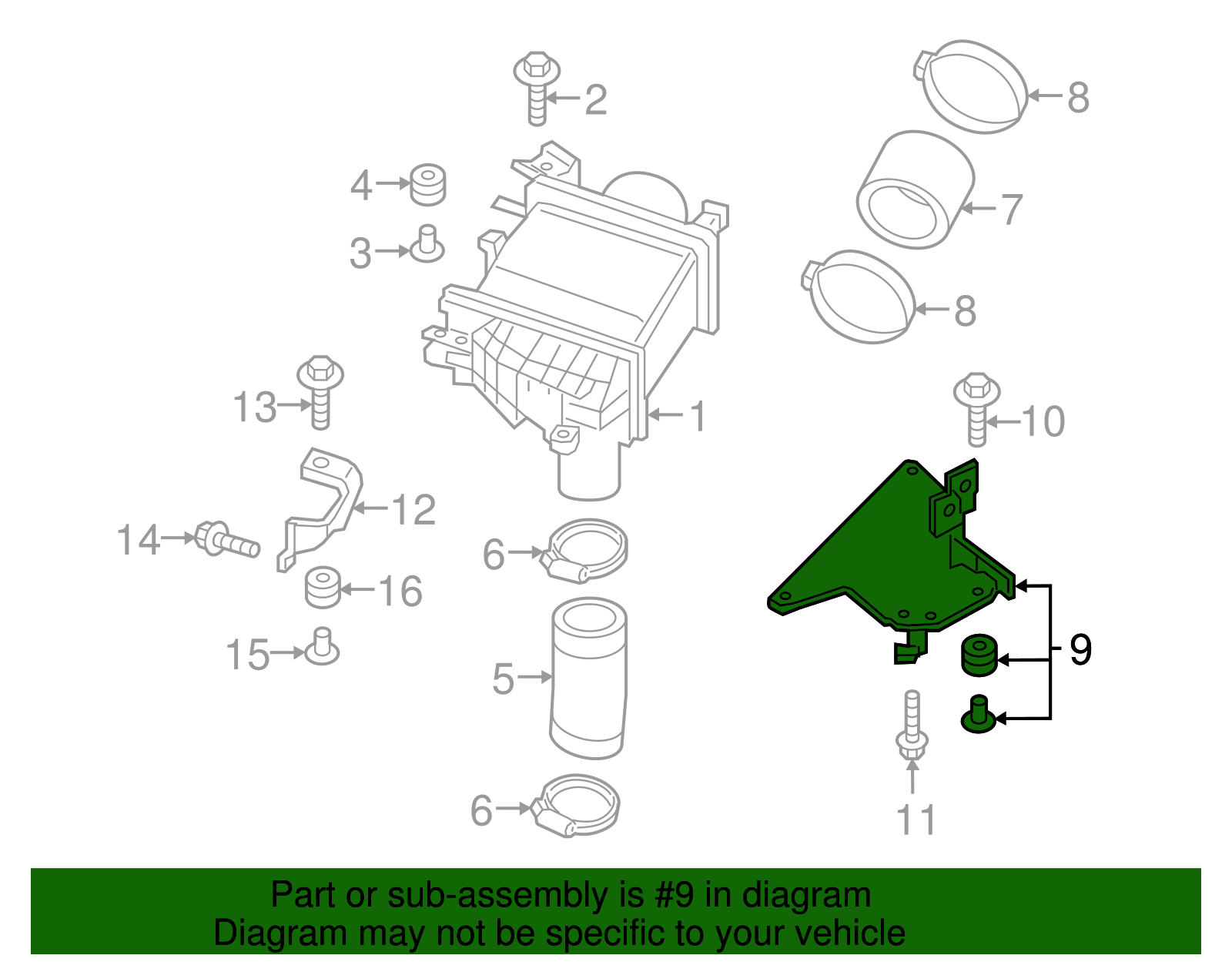 2016-2018 Infiniti Rear Bracket 14487-5CA1B | Infiniti of Orland Park