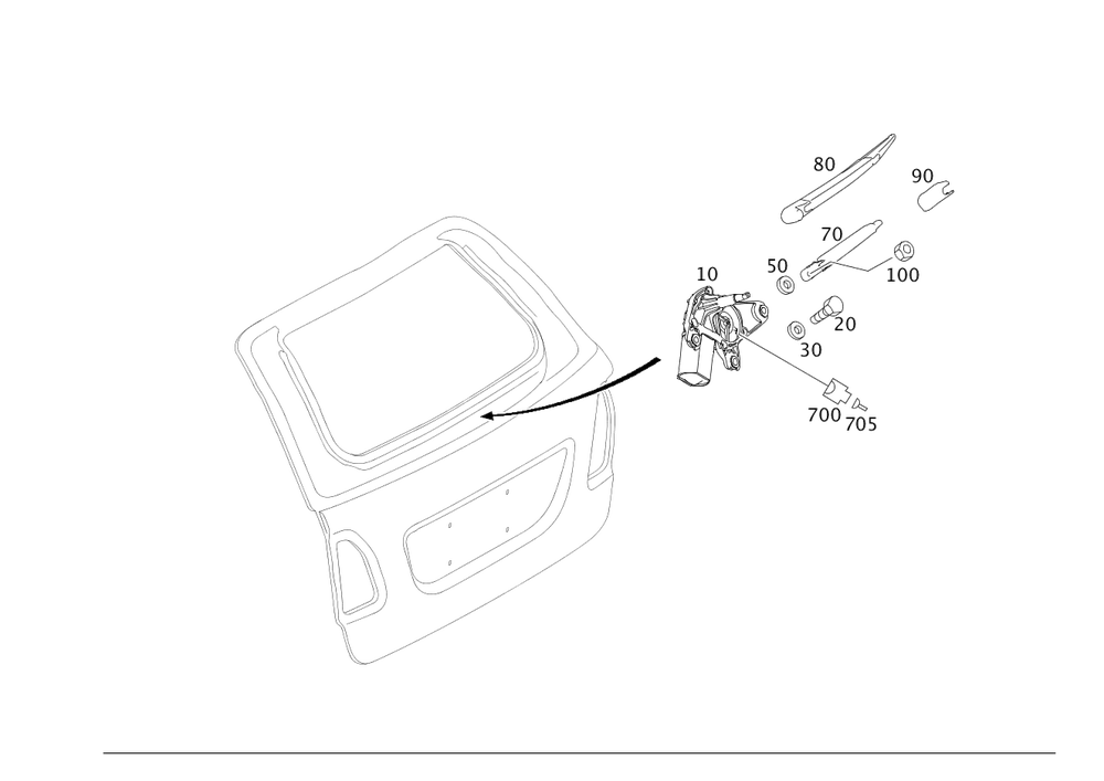 2003-2019 Mercedes-Benz Wiper Blade 169-820-17-45 | Mercedes-Benz Parts