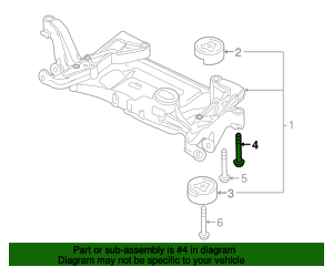 2009-2024 Volkswagen Mount Bolt N-910-398-02 | VW Direct Auto Parts