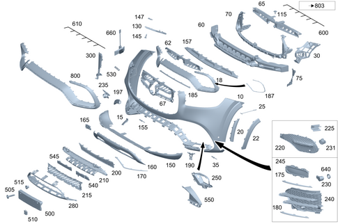 Front Bumper for 2024 Mercedes-Benz Maybach GLS600 | Mercedes-Benz USA ...
