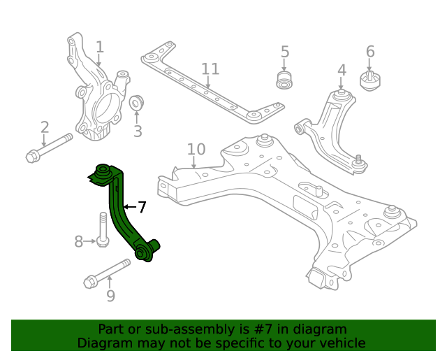 2013-2021 Nissan NV200 Control Arm - Driver's Side (LH) 54525-EW000 ...