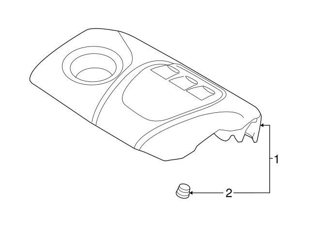 29240-2B120 - Engine Cover 2016-2021 Hyundai | AutoNation Parts