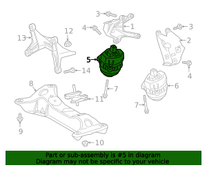 22-11-6-860-466 - Engine Mount 2019-2023 BMW | AutoNationParts.com