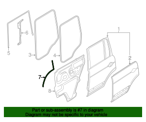 LR037762 - Rear Seal - 2003-2012 Land Rover Range Rover ...