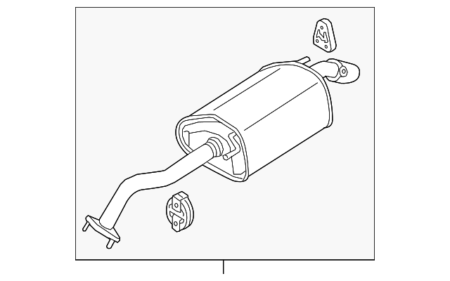 2014-2016 Kia Forte Rear Muffler 28710-A7400 - KiaAutoParts.com ...