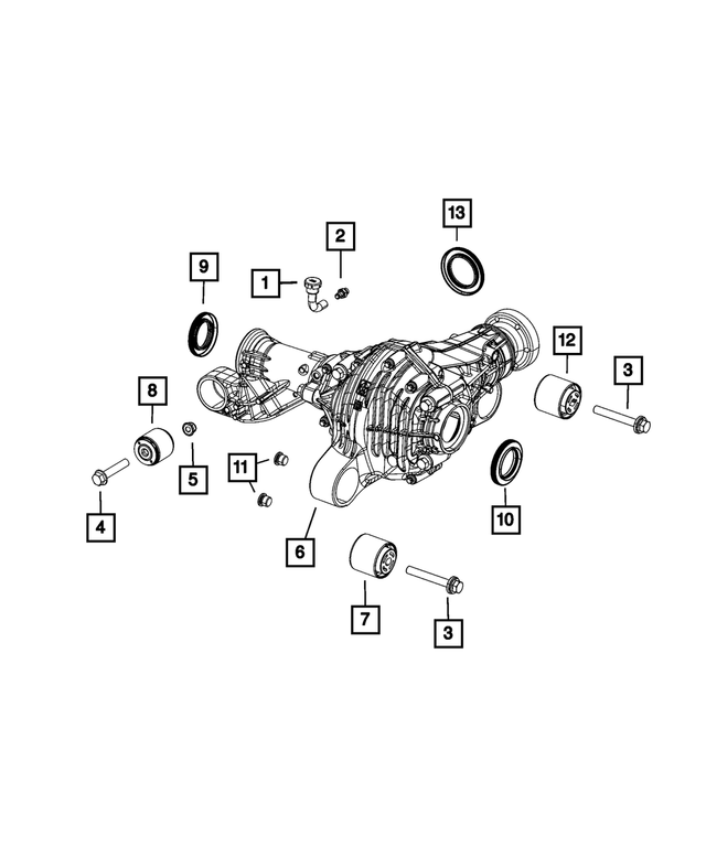 MOPAR AXLE MOUNTING ISOLATOR - 68092607AA - 68092607AA | Mopar Online Parts