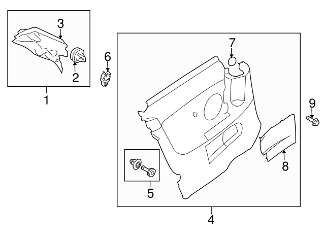 2008-2013 Volvo C30 Lower Quarter Trim - Driver's Side (LH) 39801590 ...