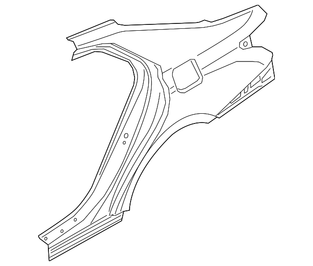 2020-2021 Genesis G90 Panel Assembly Quarter Outer Right-hand 71504 ...