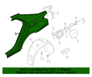 2020-2021 Genesis G90 Panel Assembly Quarter Outer Right-hand 71504 ...