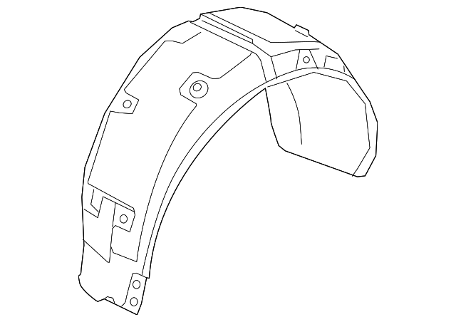 2020-2021 Genesis G90 Guard Assembly Rear Wheel Right-hand 86822-D2500 ...