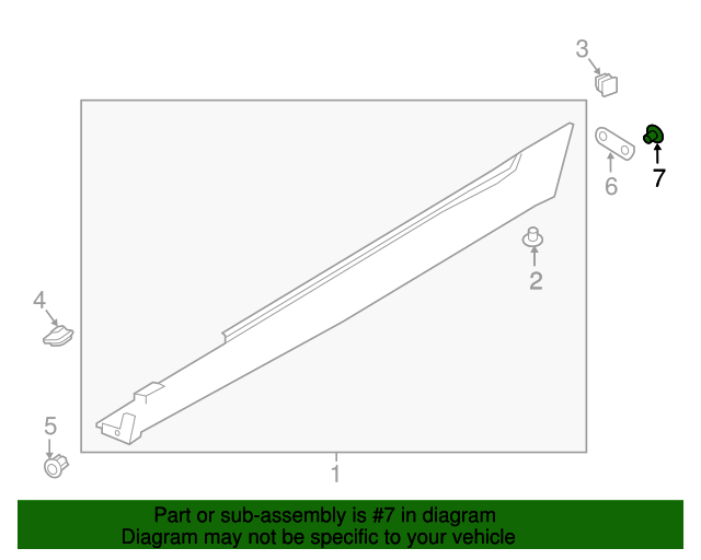 2017-2020 Fiat 124 Spider Rocker Molding Retainer 68315308AA ...