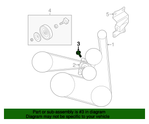 081A8-8501A - Belt Tensioner Bolt 2005-2019 Nissan Frontier | Nissan ...