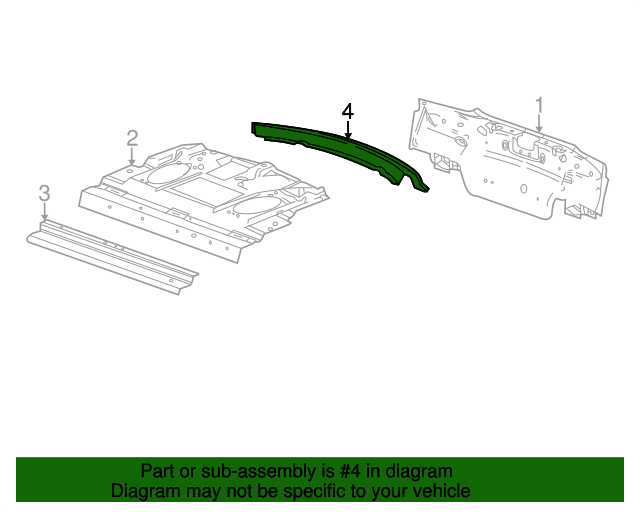 Buy Genuine GM Auto Parts - Reinforcement (Part # 22752446) | GM Parts ...