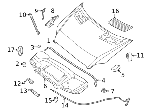 906-880-02-57 - Hood 2014-2018 Mercedes-Benz | Mercedes-Benz USA Parts