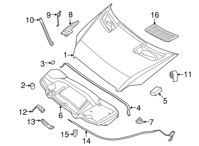 001-995-47-77 - Release Cable Retainer 2010-2018 Mercedes-Benz ...