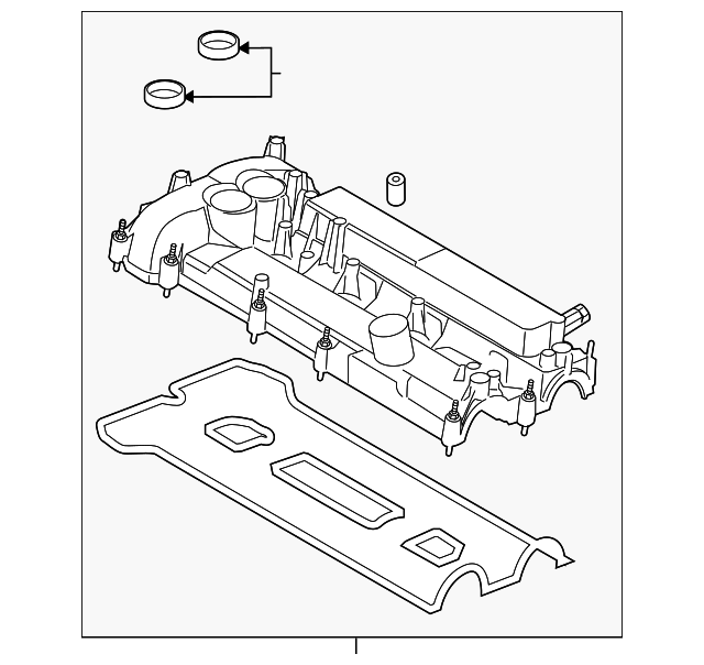 Genuine OEM Ford Part - Valve Cover CV6Z-6582-E | Genuine OEM Ford ...